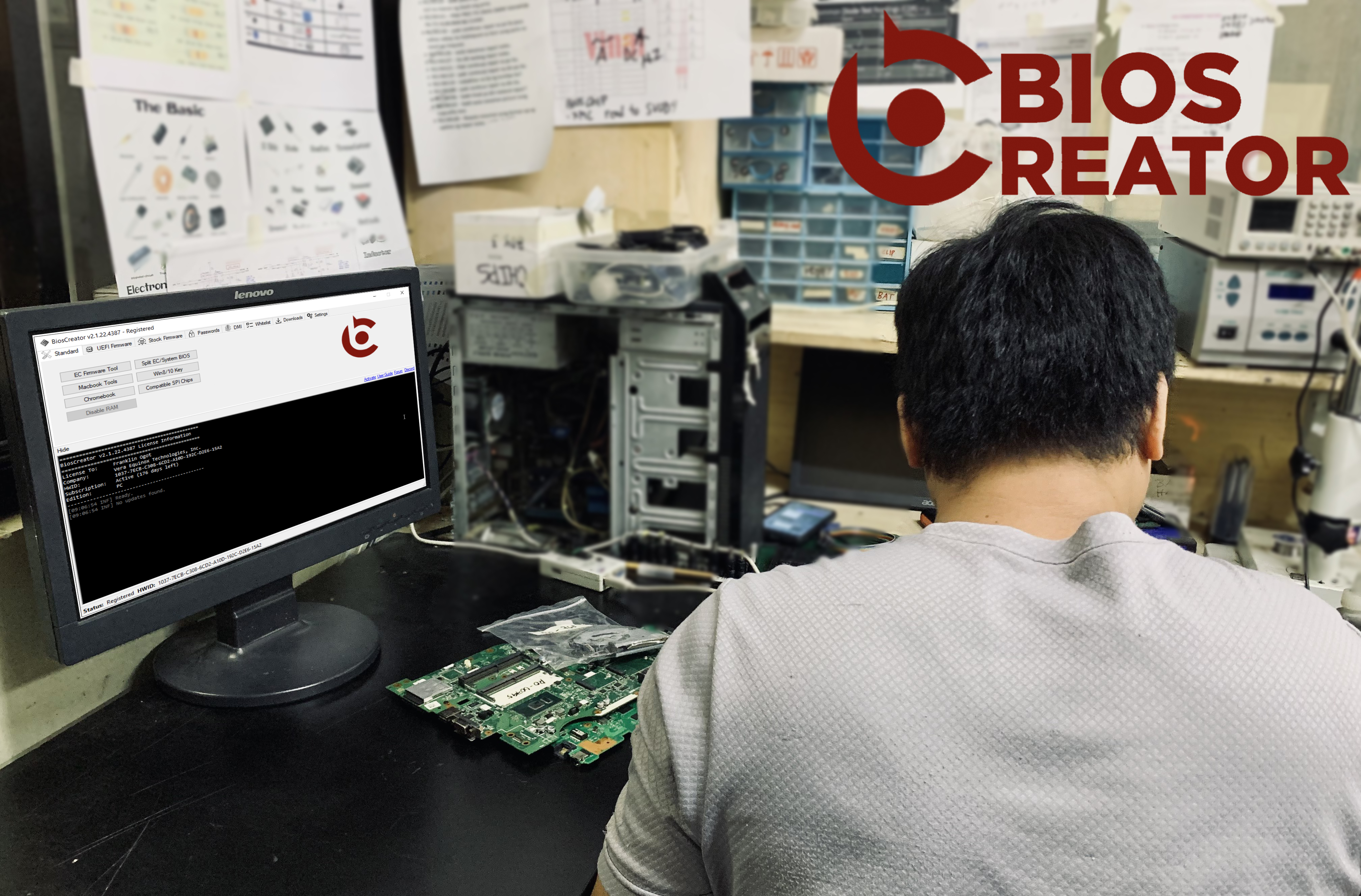 BiosCreator - An army swizzknife of Laptop Repair Technicians